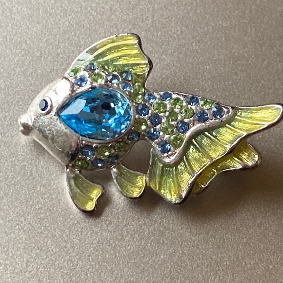 Monet | Jewelry | Vintage Signed Monet Figural Fish Brooch Pin | Poshmark